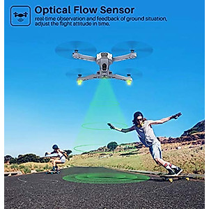 SYMA X500 4K Drone with UHD Camera for Adults, Easy GPS Quadcopter for Beginner with 56mins Flight Time, Brush Motor, 5GHz FPV Transmission, Auto Return Home, Follow Me, Light Positioning, 2 Batteries