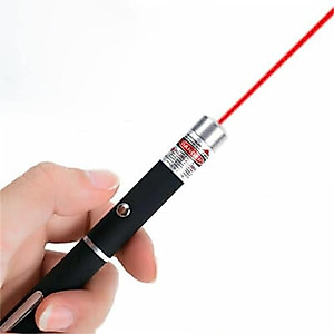 CGBDOU Cat Laser Toy Dog Laser Pointer Pet Interactive Toy Outdoor Signal Remote Control Indicator Red Green Blue Purple Light (Red)