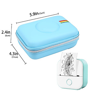Leayjeen Printers Case Compatible with Phomemo/Memoking/Ponek/SUNLONG M02 Portable Pocket Printer and Mini Bluetooth Wireless Thermal Sticker Printer(Case Only)