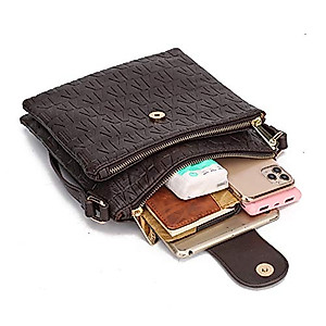 MKF Crossbody Bags for Women – Cross body Strap, Messenger Purse – PU Leather Handbag, Womens Fashion Pocketbook Mustard