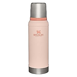 Stanley Classic Vacuum Insulated Wide Mouth Bottle - BPA-Free 18/8 Stainless Steel Thermos for Cold & Hot Beverages - 1.0QT - Limestone
