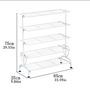 Shoe Rack Shoe Shelf Stackable Shoe Rack Shoe Rack Sturdy Steel Pipe Shoe Shelf Shoe Storage Rack, Used in Entryway Bedroom Living Room Hallway Shoe Cabinet Balcony Shoe Organizer Rack Shoe Bench Sta
