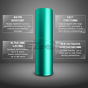 Free Tool Kit Satin Chrome Black Car Vinyl Wrap Sticker Decal Sheet with Air Release Bubble Free Self Adhesive Peel and Stick - 12"X60" (1FT X 5FT)