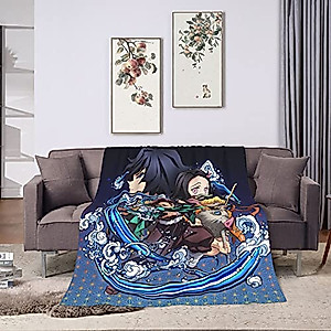 Anime Blanket Couch Throw Blanket Flannel Blankets for Couch Bed Living Room 50"X40"