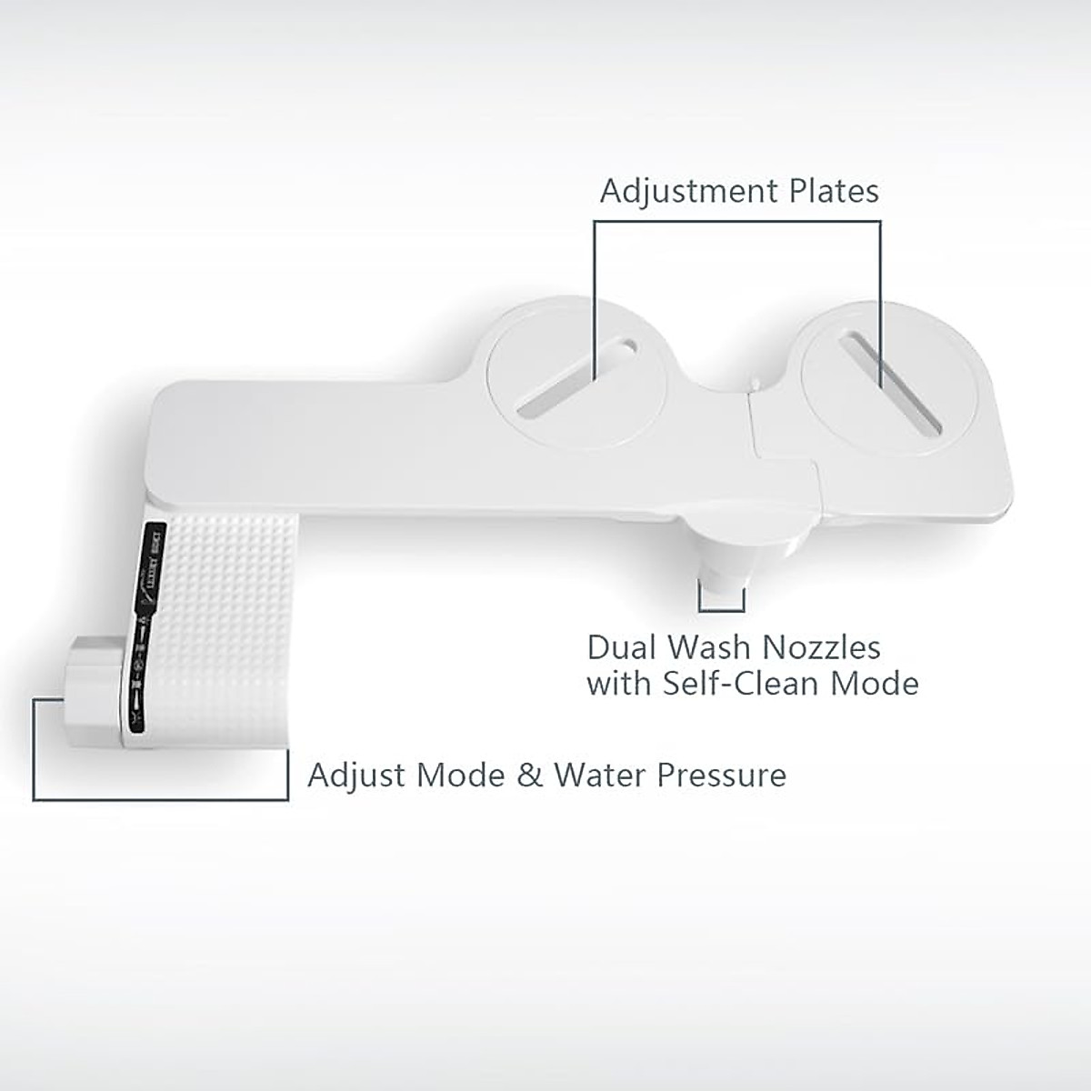 Bidet, Bidet Attachment for Toilet, Non-Electric Fresh Water Bidet with Self-Cleaning Nozzle