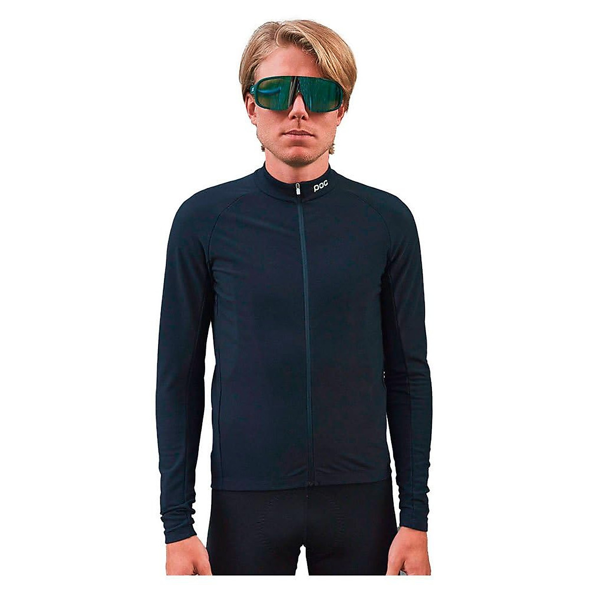 POC Radiant Long-Sleeve Jersey - Men's Navy Black, S