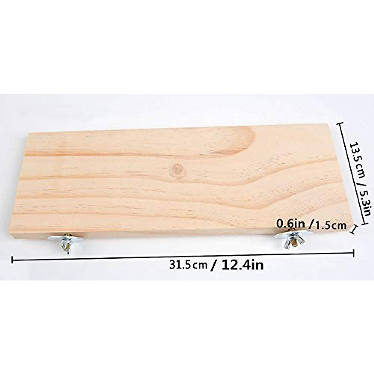 Litewoo Pet Wooden Standing Platform Square Chewing Wooden Shelf Board Suitable for Parrot Chinchilla Hamster Guinea Pig Gerbil Rabbit Squirrel Honey Bag Glider Small Animals Etc