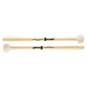 ProMark Bass Drum Mallets - PSMB3 Performer Series Special Extra Dense Felt Head - Ideal for 24-26 inch Bass Drums - American Hickory Handles with Comfort Flare Grip - 1 Pair