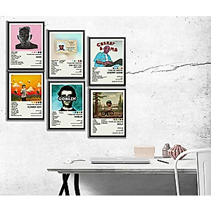 Tyler The Creator Poster Set of 6-11x14 inches Album Cover Posters - By Herzii Prints, Aesthetic Posters Wall Art for Room - Teen and Girls Dorm Decor, Rapper Music Posters -UNFRAMED
