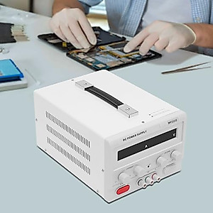 DC Power Supply Adjustable Bench Power Supply DC Regulated Power Supply 0-32V 0-20A with Intelligent Cooling 110V Input 0.1V 0.1A Display Precision Durable Portable Design for Laboratory Use