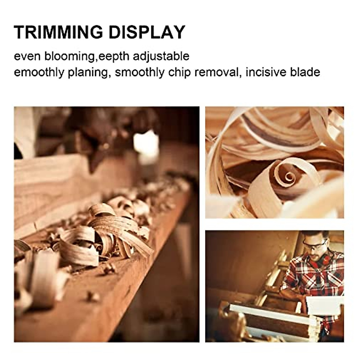 Hand Planer, Mini Wood Planer European Style for Woodworking (M)