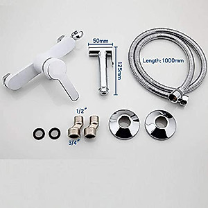 NBAAYIK Toilet Bidet Sprayer Bidets Brass Bathroom Shower Tap Bidet Toilet Sprayer Bidet Washer Mixer Shower Toilet Faucet 3 Stable Interface (1)