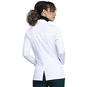 Cherokee Women Scrubs Lab Coat Workwear Revolution Tech 28" Consultation WW450AB, M, White