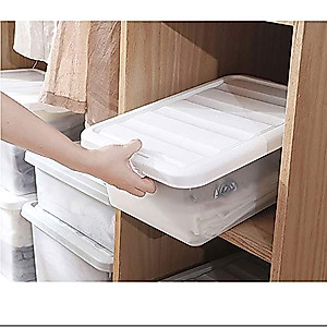 Cand Storage Bin with Lid 14 Quart, 2 Packs, Plastic Box for Organizing