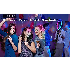 HOGSITY 360 Photo Booth Machine for Parties for 1-3 PPL,with APP,Wireless Light Strip,Custom Logo&Parts Replace,360 Camera Booth Auto Spin w/Ring Light&Flight Case for Slow Motion Etc.27