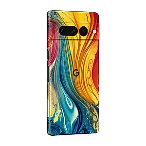 GADGETSWRAP Printed Skin Vinyl Decal Sticker Compatible with Google Pixel 7 Pro - Signature Savannah Sun Skin