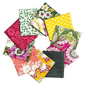 Local Honey Fat Quarter Bundle #2 (10 pieces) by Heather Bailey for Figo Fabrics 18 x 21 inches (45.72 cm x 53.34 cm) fabric cuts