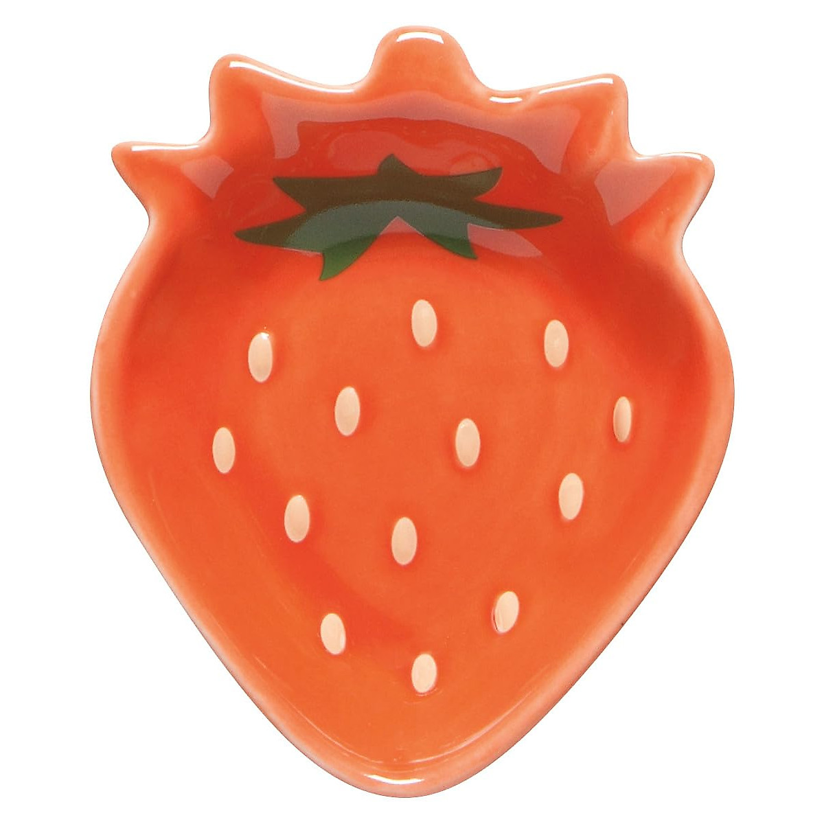 Jubilee Berry Sweet Stoneware Shaped Pinch Bowl Set, Mini Bowls for Dipping and Seasoning-Soy Sauce Dish, Set of 6, 2 oz