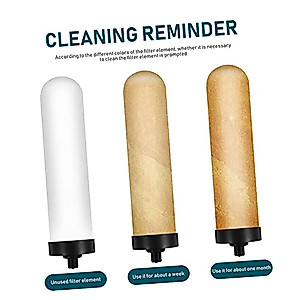 ULTECHNOVO Filter Element Water Purifier Water Filter Replacement Water Filter Pitcher Ceramic Water Filter Replacement Ro Filter Plastic Plate Pearlescent White