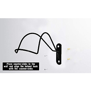 Strong Iron Rack for Electronic Helmet Wall Mounted | Helmet Storage Display | Helmet Collection Wall Hanger Stand | No Helmet