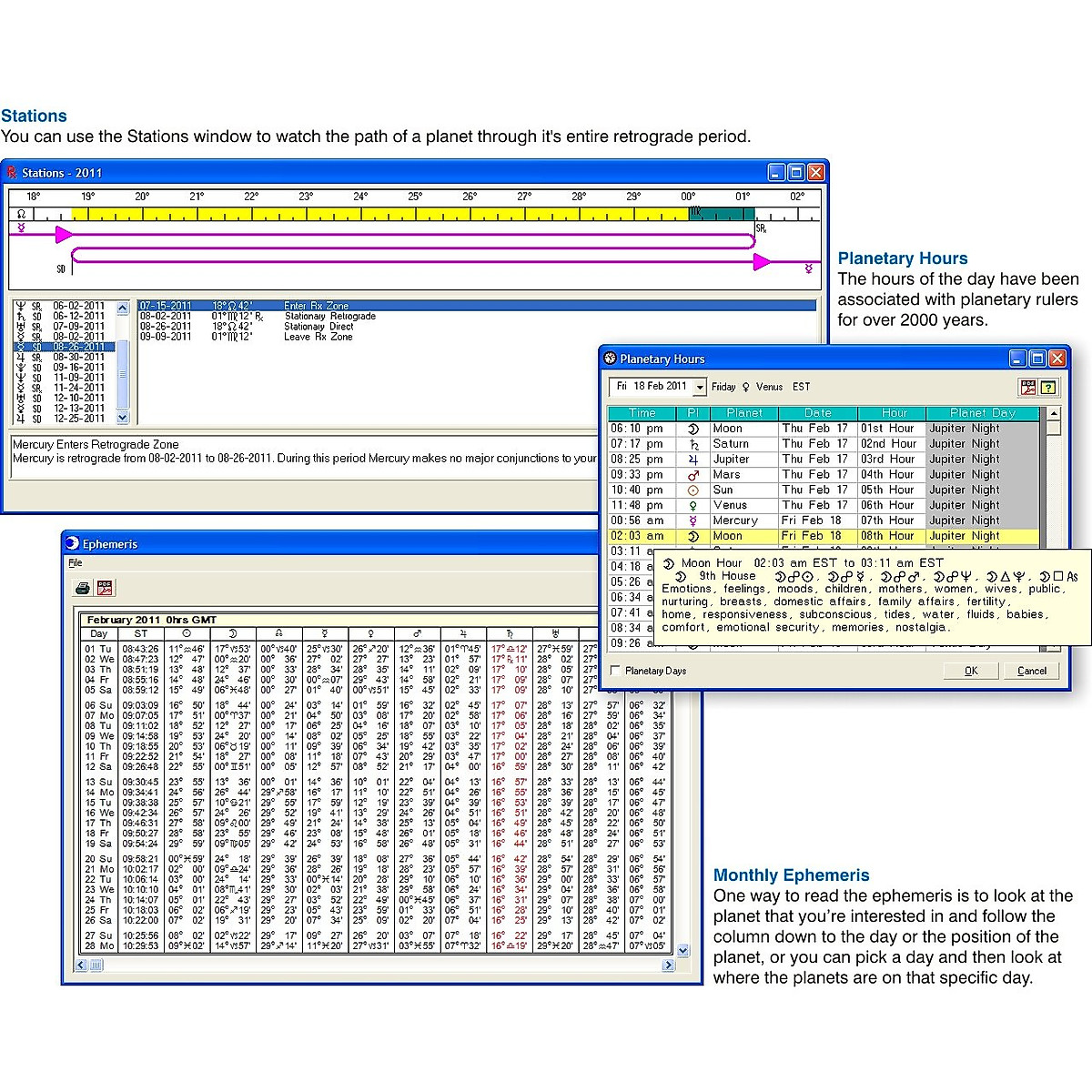 Day Watch – Professional Astrological Calendar & Forecasting software