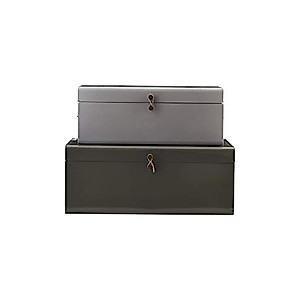 House Doctor Cj0700 Storage Metal, Grey/Army