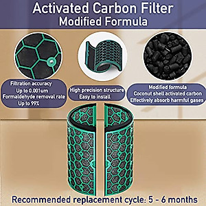 Filter Replacement for Dyson TP04 HP04 DP04 TP05 DP05 Air Purifier, Filter for Sealed Two Stage Hot and Cool Fan, 1 Pack