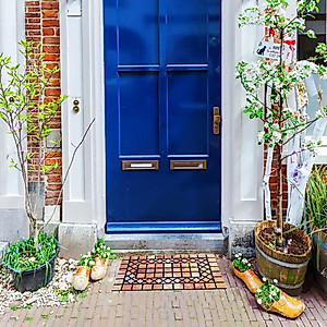 CHICHIC Door Mat Welcome Mat 18x 30 Inch Front Door Mat Outdoors for Home Entrance Outdoors Mat for Outside Entry Way Doormat Entry Rugs, Heavy Duty Non Slip Rubber Back Low Profile, Heart