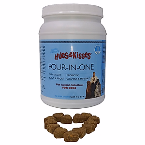 HUGS & KISSES Warren Eckstein's Four-in-One Dog Vitamin Mineral Supplement Treats