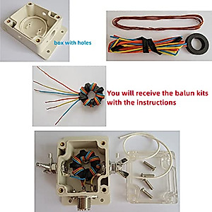 Radio Balun Antennas 1-30Mhz Shortwave Radio HAM Equipment NXO-100 Magnetic Balance Kit DIY