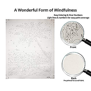 RMANA Acrylic Paint by Number Landscape On Canvas Art for Beginner Adults Students Teens Painting by Numbers DIY Arts Crafts Peinture Numero Advanced Abstract- Sunny Beach Palm Tree