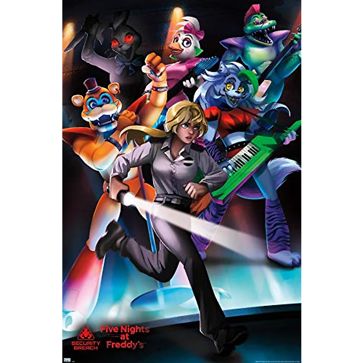 Trends International Five Nights at Freddy's: Security Breach - Group Wall Poster, 22.375" x 34", Unframed Version