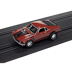Auto World Super III 1970 Ford Boss Mustang (Red) HO Scale Slot Car