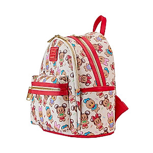 Loungefly Disney Mickey & Friends Gingerbread Cookie All-Over Print Mini Backpack With Ear Headband