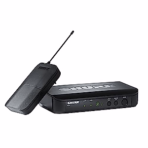 Shure BLX14 UHF Wireless System for Guitar and Bass with 1/4 Jack - 14-Hour Battery Life, 300 ft Range, UHF | Includes 1/4" Jack Instrument Cable & Single Channel Receiver | H10 Band (BLX14-H10)