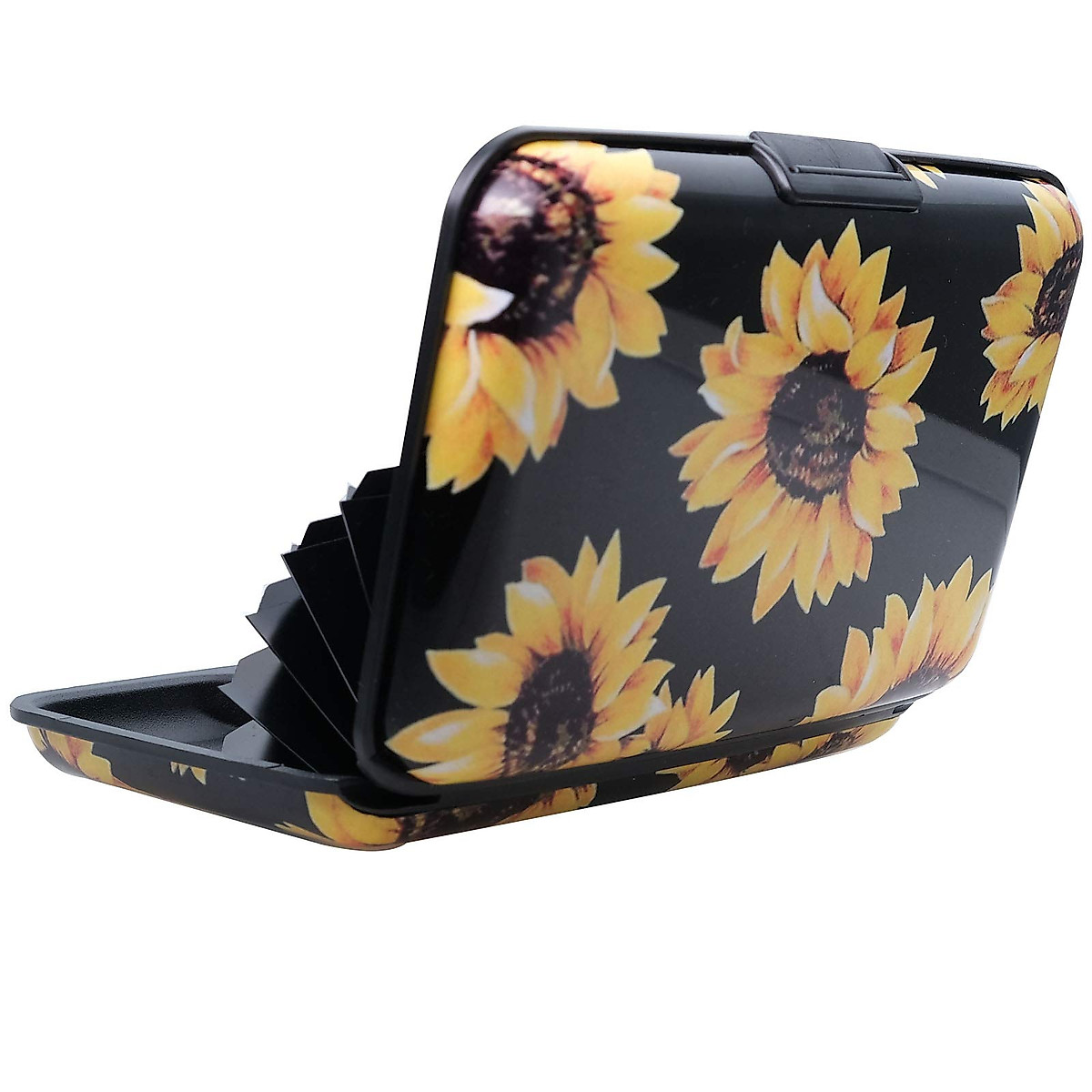 TieNew Credit Card Holder Small Credit Card Wallet Slim RFID Metal Card Holder Wallet Business Card Case ID Case for Women Men