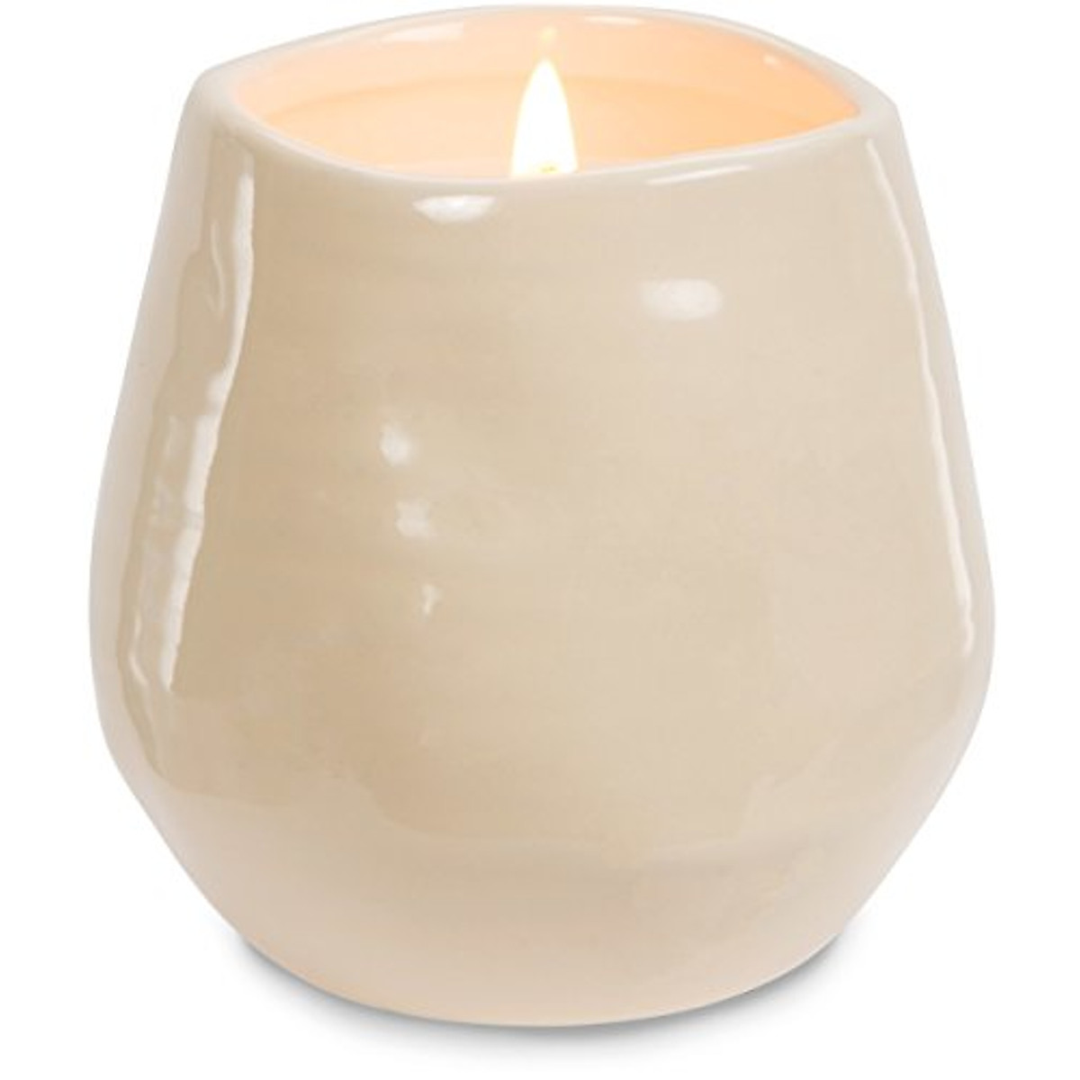 Pavilion Gift Company Plain Dandelion Sisters are a Wish Come True Yellow Ceramic Soy Serenity Scented Candle