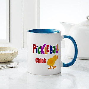 CafePress Funny Pickleball Chick Mugs Ceramic Coffee Mug, Tea Cup 11 oz