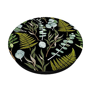 Eucalyptus Green Leaf Watercolor Branches Leaves Plant PopSockets Swappable PopGrip