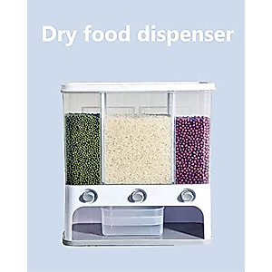 176 Oz Wall Mounted Laundry Detergent Dispenser for Laundry Room Storage, 3-Grid Softener Beads Dispenser, Suitable for Beads, Scent Boosters, Dry Washing Powder