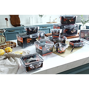 gotman Airtight Food Storage Container With Lid (15.6 oz) - Leak-Proof Lunch Box | BPA-Free | Meal Prep | Microwave, Freezer and Dishwasher Safe | Kitchen Fridge Organizer Boxes | Fresher Food