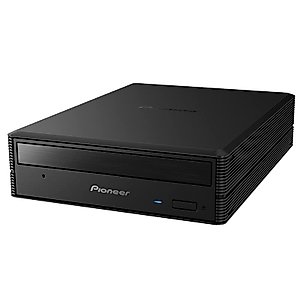 PIONEER External Blu-ray Drive BDR-X13UBK High Reliability & 16x BD-R Writing Speed USB 3.2 Gen1 / 2.0 BD/DVD/CD Writer with PureRead 3+ and M-DISC Support