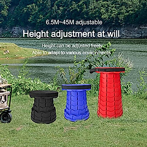 Bigvendedor Sturdy, Lightweight, Retractable Folding Bench for Adult Camping Chairs Suitable for Outdoor Fishing Excursions Gardening Trips and barbecues (Blue)