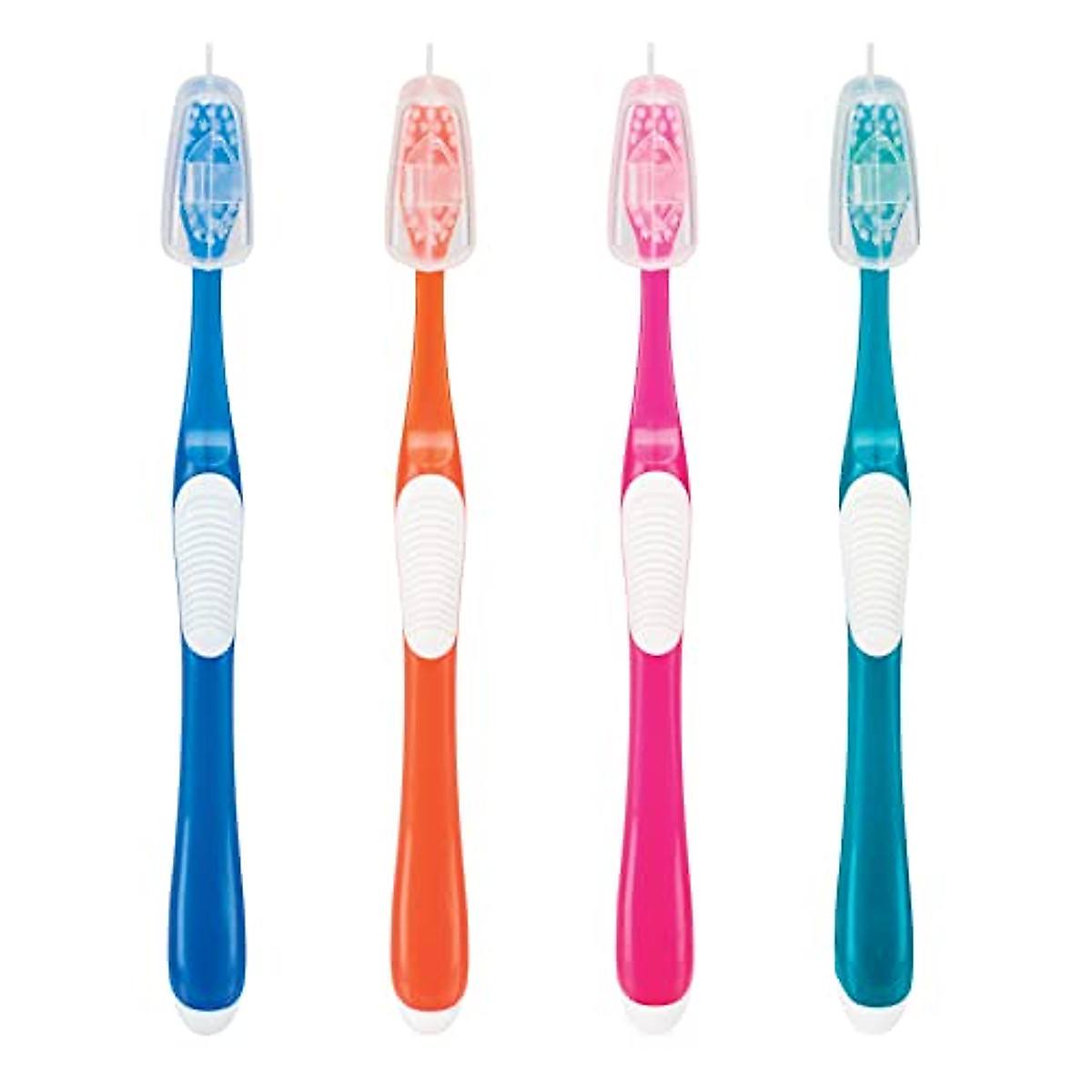 SmileGoods A392 Toothbrush, 39 Tuft, Soft Bristle, Individually Packaged Toothbrushes, Assorted Colors, Bulk Pack of 72
