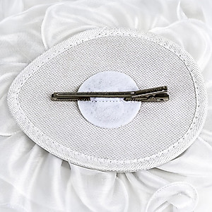 Orgoue Fascinators for Women, Kentucky Derby Hats for Women Tea Party Hat for Women for Cocktail Church Wedding White