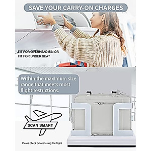 Large Travel Backpack Men,Carry On Backpack,Expandable Airline Airplane Flight Approved Weekender Backpack,Laptop Backpack,Waterproof 40l Business Travel Backpack Women,Overnight Backpack, Grey