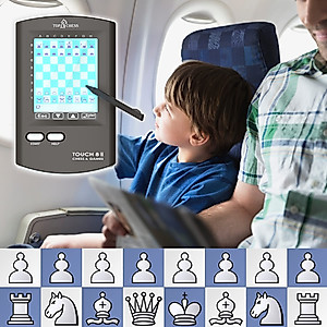 Top 1 Chess Touch Electronic Chess, Strategy Games Computer Kids Improving Chess Skills for Kids and Adults, Portable Travel Chess Perfect Birthday or Xmas Gift