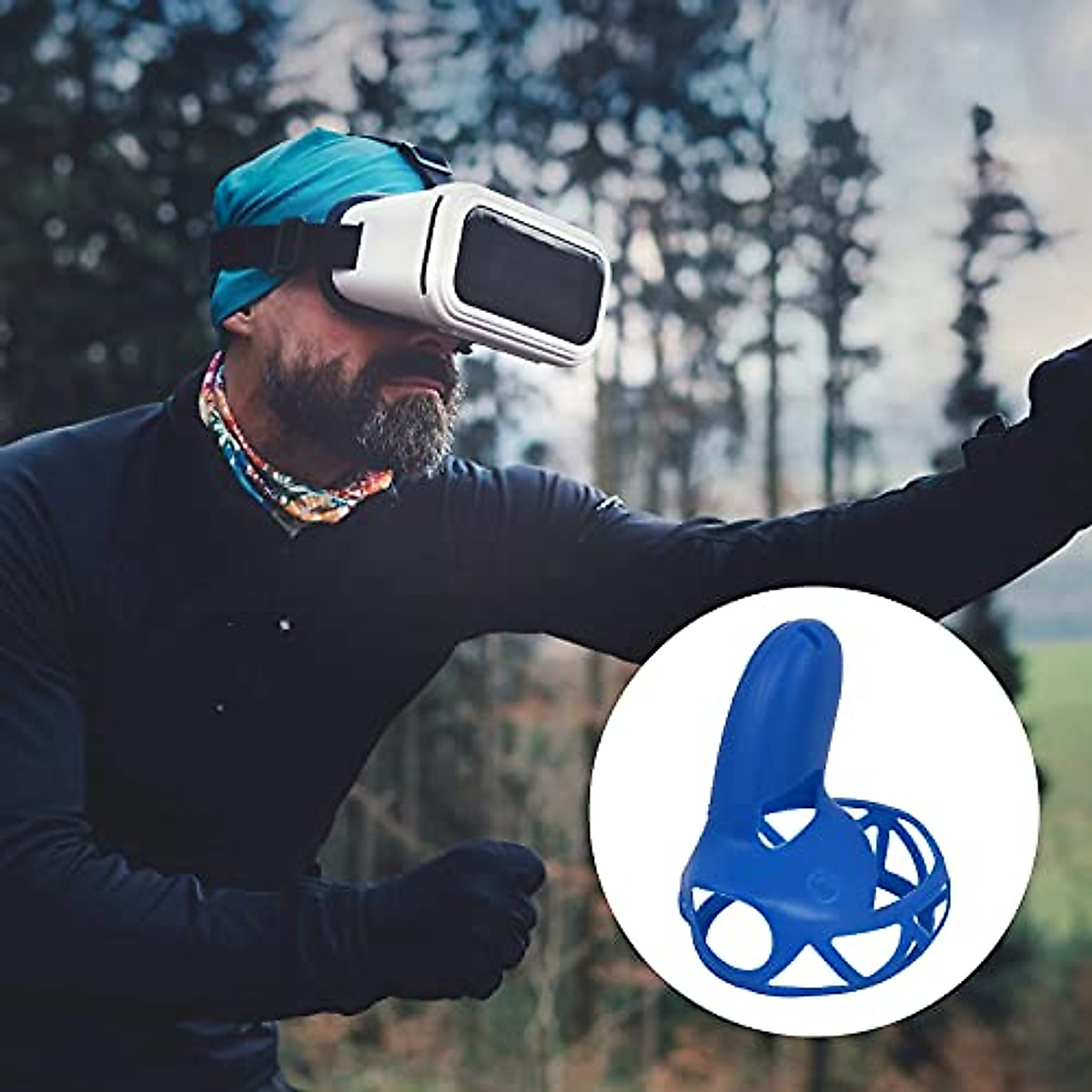 Silicone Covers- 1 Pair Creative Touch Controller Grip Covers Knuckle Straps for Oculus Quest 2