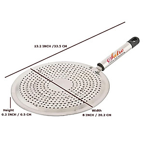 Stainless Steel Roasting Net,Stainless Steel Wire Roaster,Roaster,Cooking Rack for Papad and Khakras,For Baking Rotis and Parathas-Silver