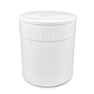 ePackageSupply 3 Gallon Ice Cream Container with Lid - Freezer Safe Storage Container, Round Plastic Container with Lid, BPA Free (1 Count)